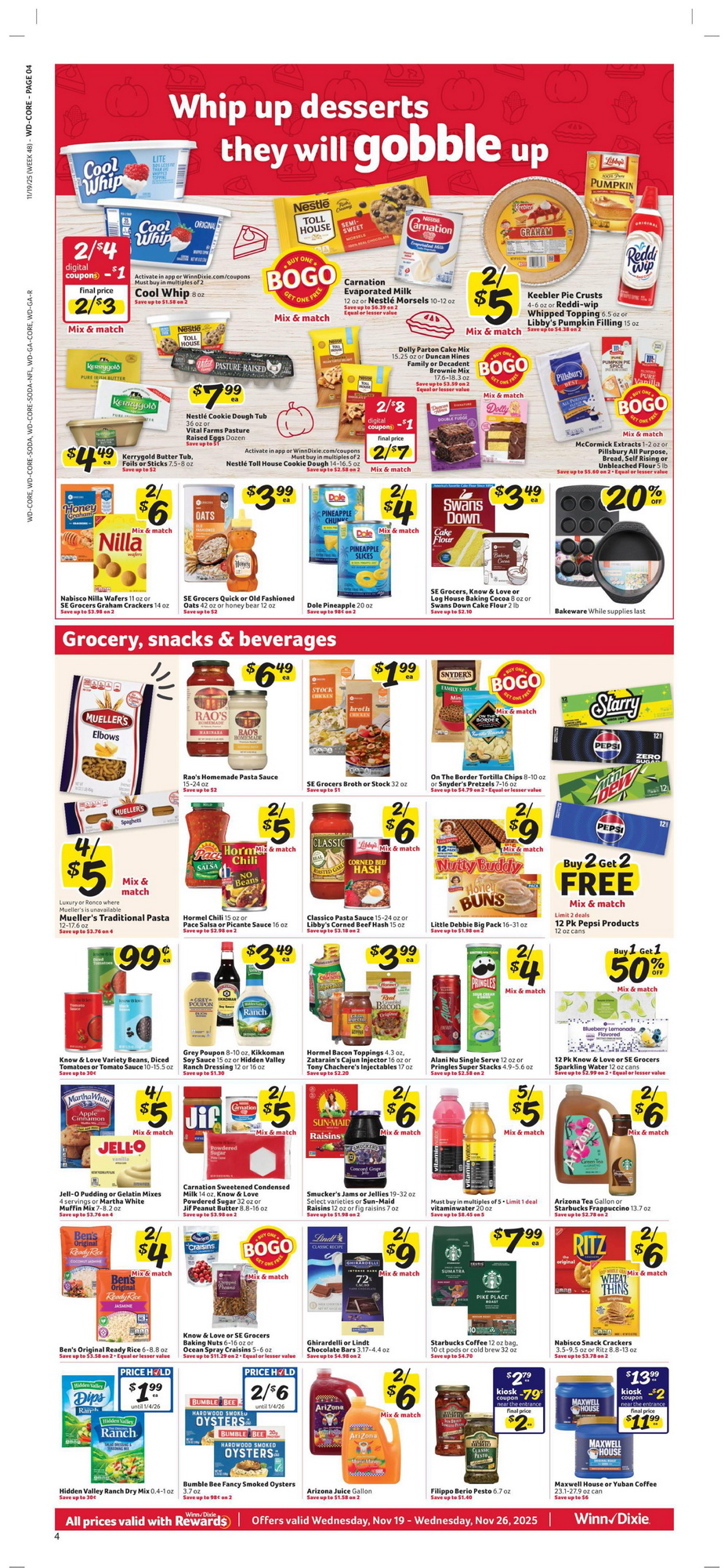 Winn-Dixie Weekly Ad Nov 19 – Nov 26, 2025 (Thanksgiving Promotion ...