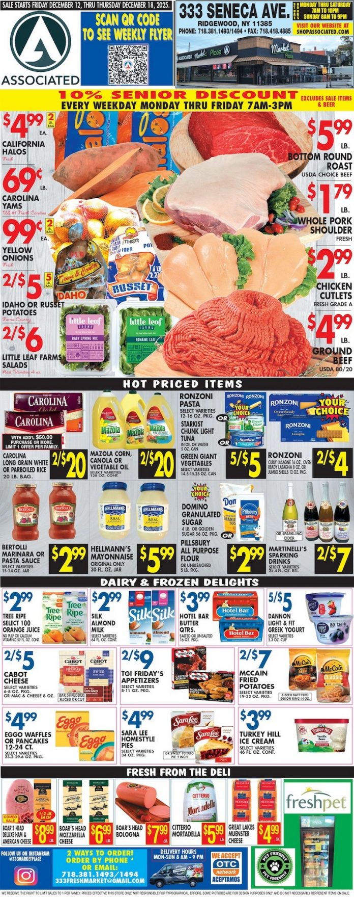 Associated Supermarkets Weekly Ad Dec 12 – Dec 18, 2025