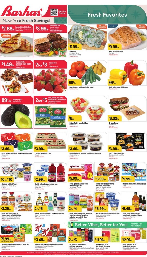 Bashas Weekly Ad Jan 01 – Jan 06, 2026 (New Year Promotion Included)