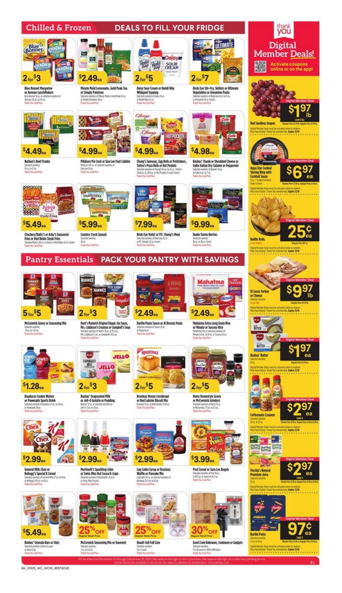 Bashas Weekly Ad Dec 10 – Dec 16, 2025