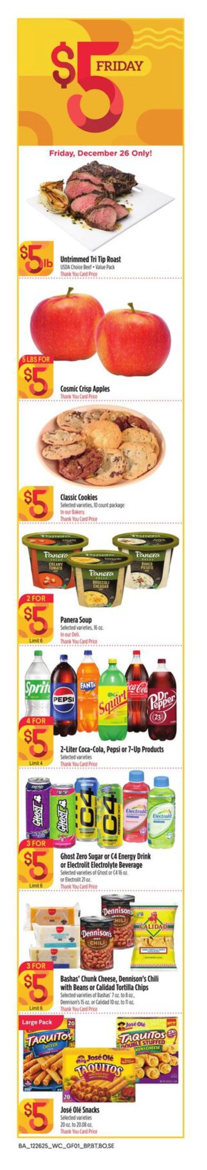 Bashas Weekly Ad Dec 26 – Dec 31, 2025 (New Year Promotion Included)