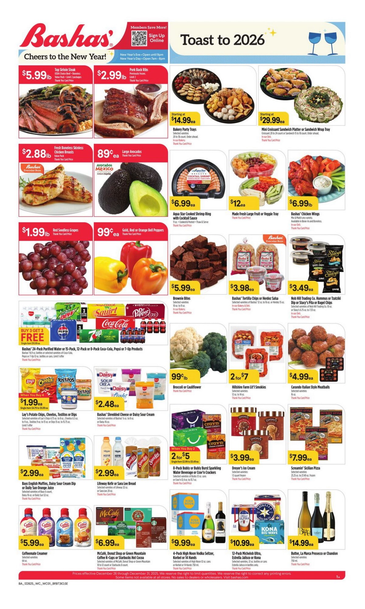 Bashas Weekly Ad Dec 26 – Dec 31, 2025 (New Year Promotion Included)