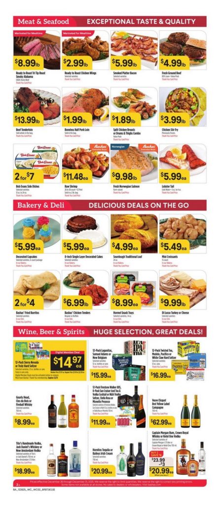 Bashas Weekly Ad Dec 26 – Dec 31, 2025 (New Year Promotion Included)
