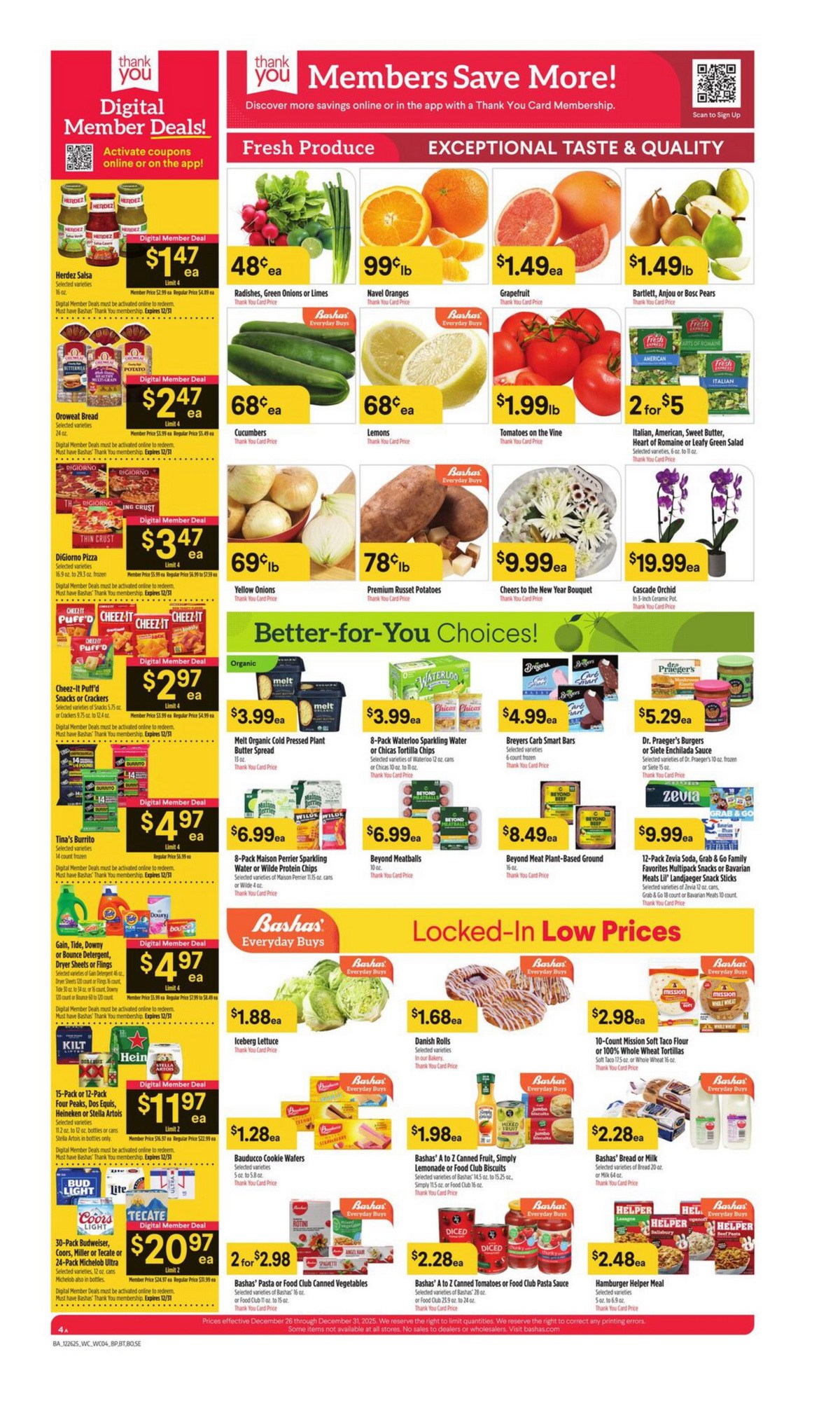Bashas Weekly Ad Dec 26 – Dec 31, 2025 (New Year Promotion Included)