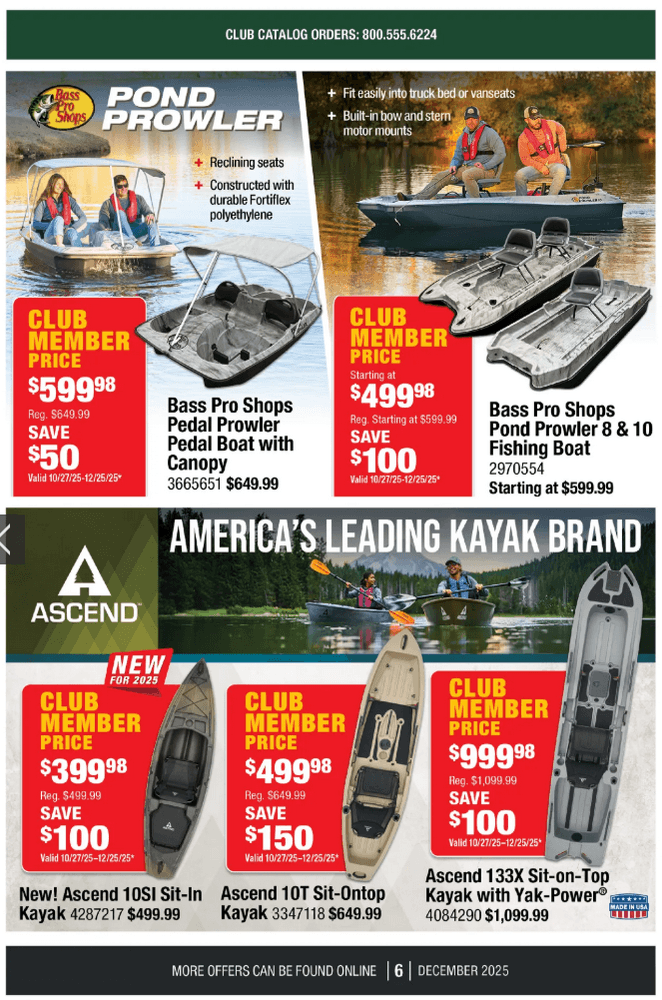 Bass Pro Shops December Club Flyer Dec 01 – Dec 31, 2025