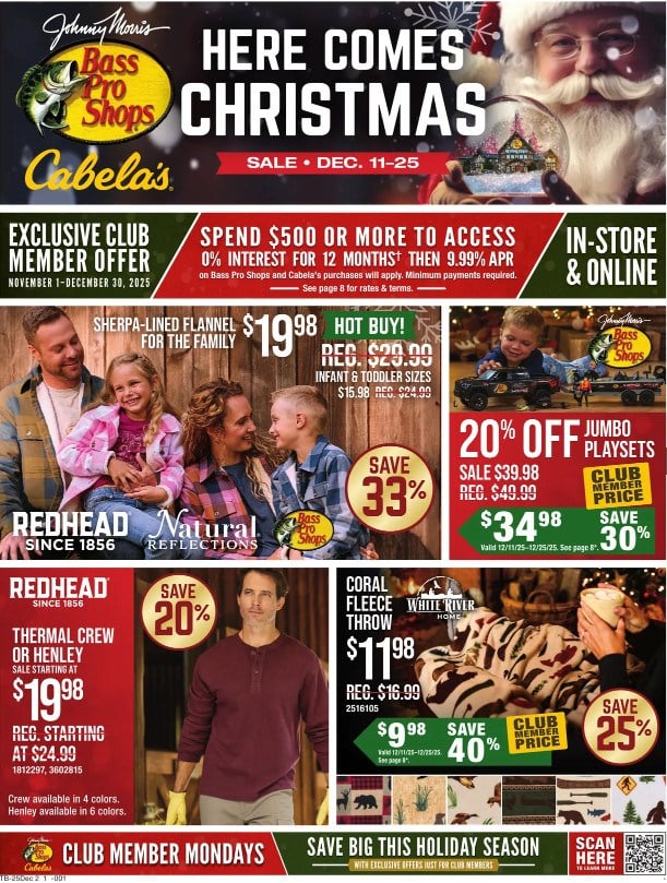 Bass Pro Shops Christmas Sale Dec 11 – Dec 25, 2025