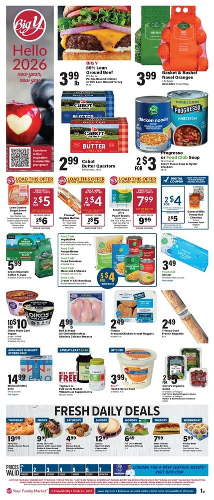 Big Y Weekly Ad Jan 01 – Jan 07, 2026 (New Year Promotion Included)