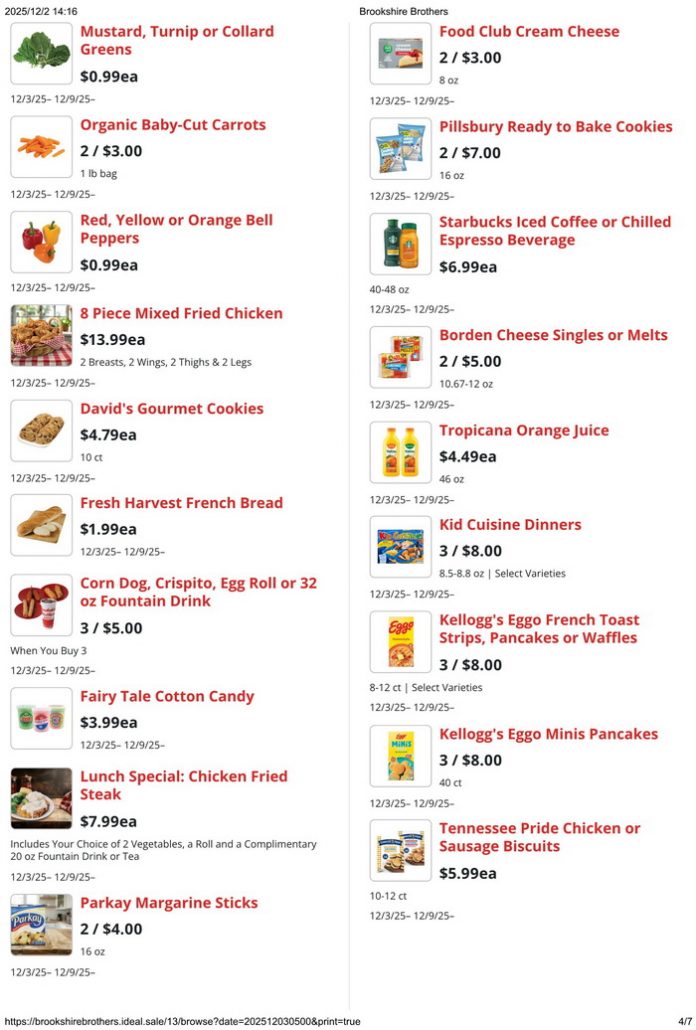 Brookshire Brothers Weekly Ad Dec 03 – Dec 09, 2025