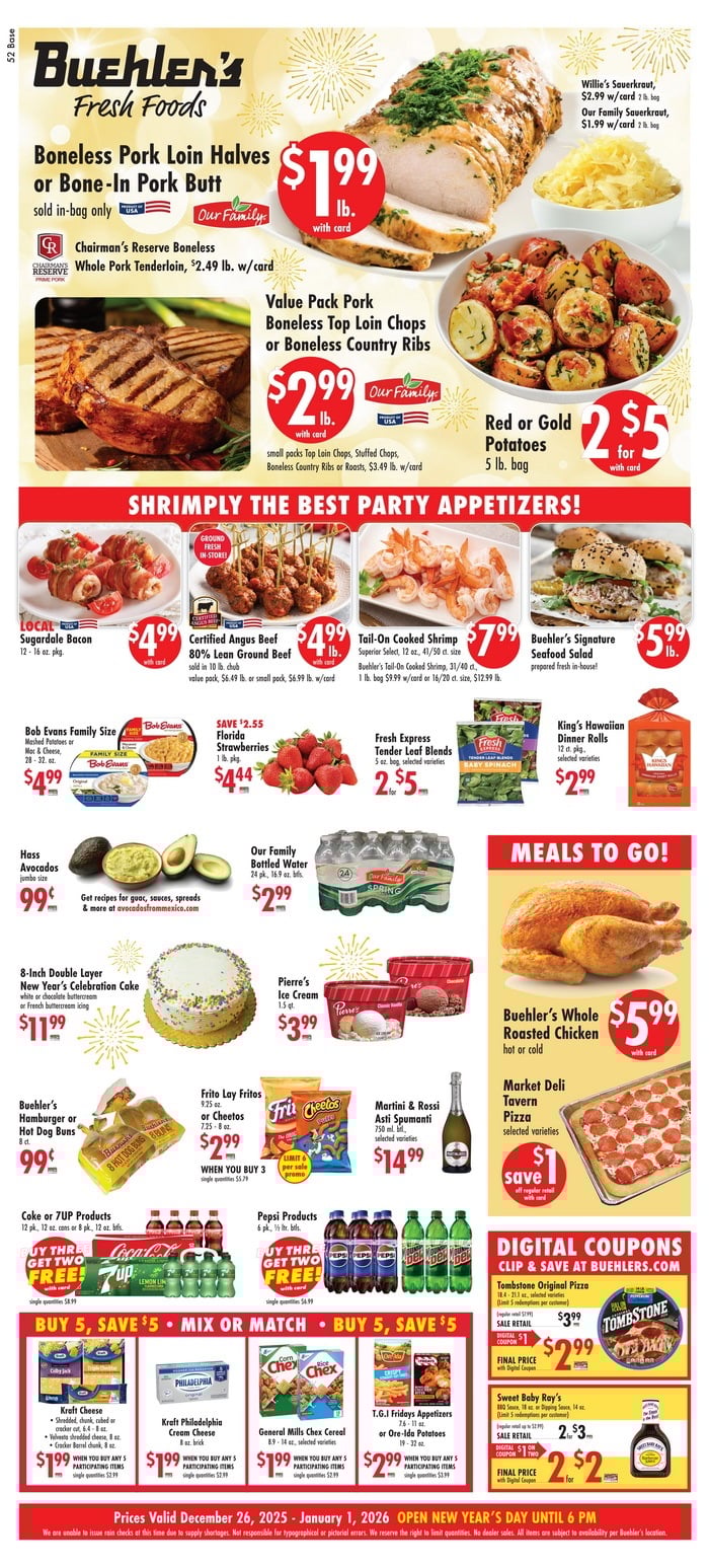 Buehler's Weekly Ad Dec 26, 2025 – Jan 01, 2026