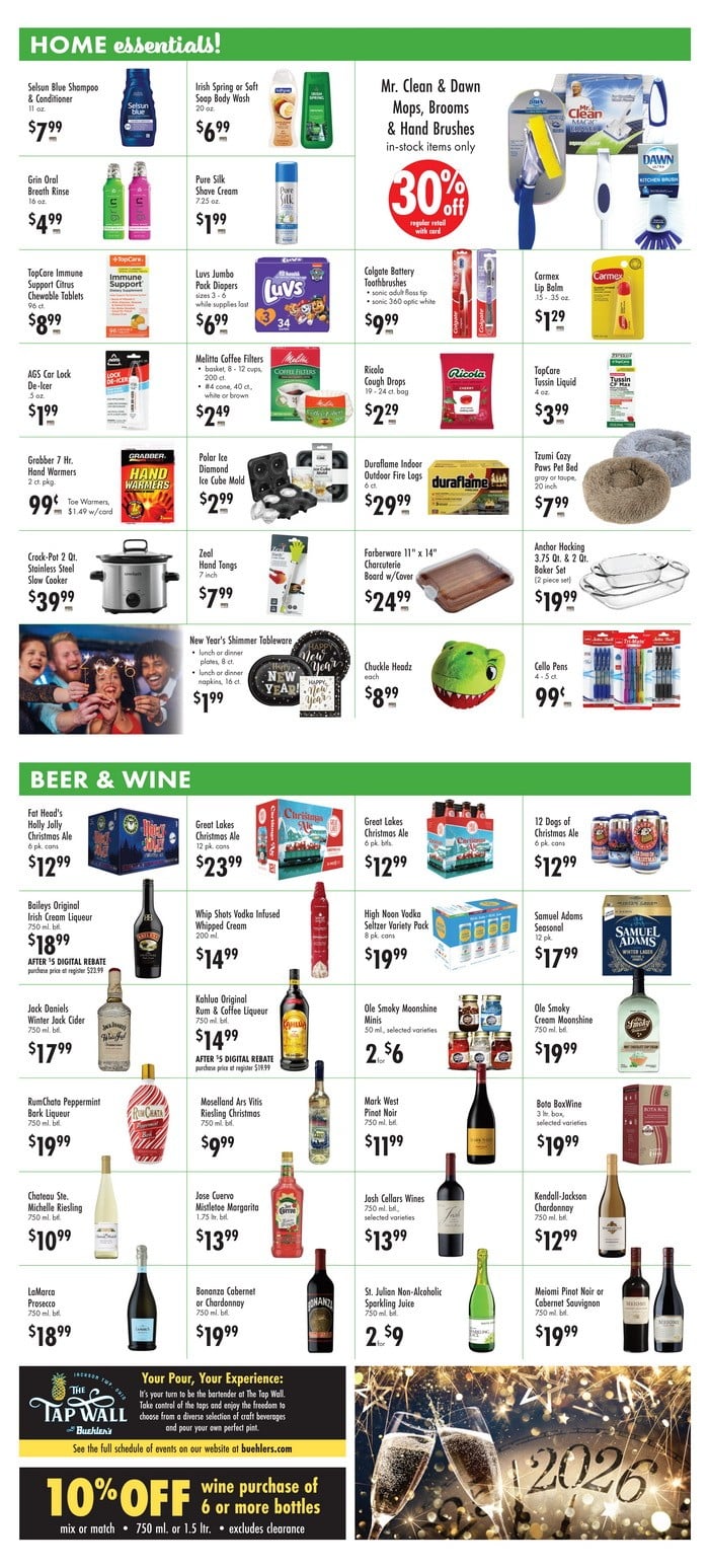 Buehler's Weekly Ad Dec 26, 2025 – Jan 01, 2026