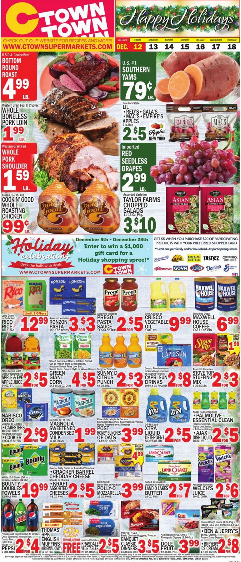 C-Town Weekly Ad Dec 12 – Dec 18, 2025