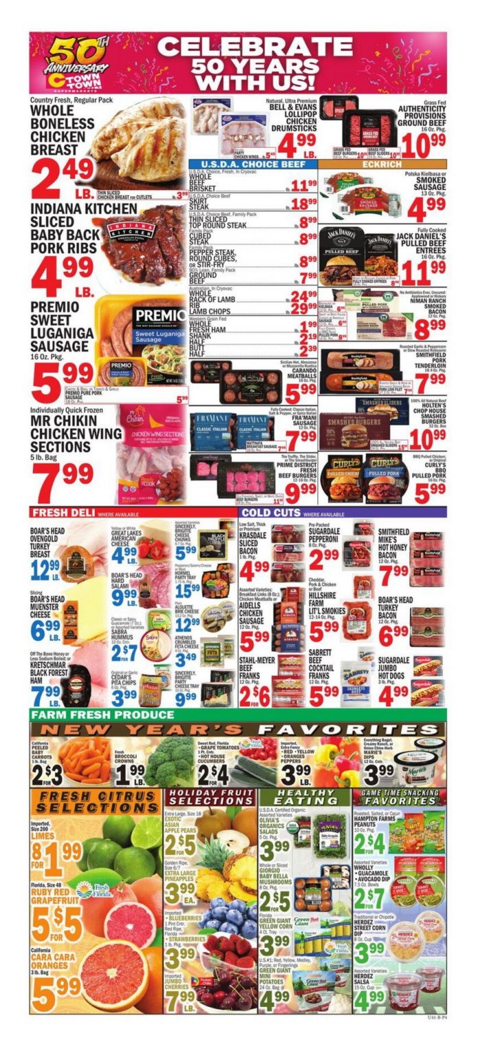 C-Town Weekly Ad Dec 26, 2025 – Jan 01, 2026 (New Year Promotion Included)
