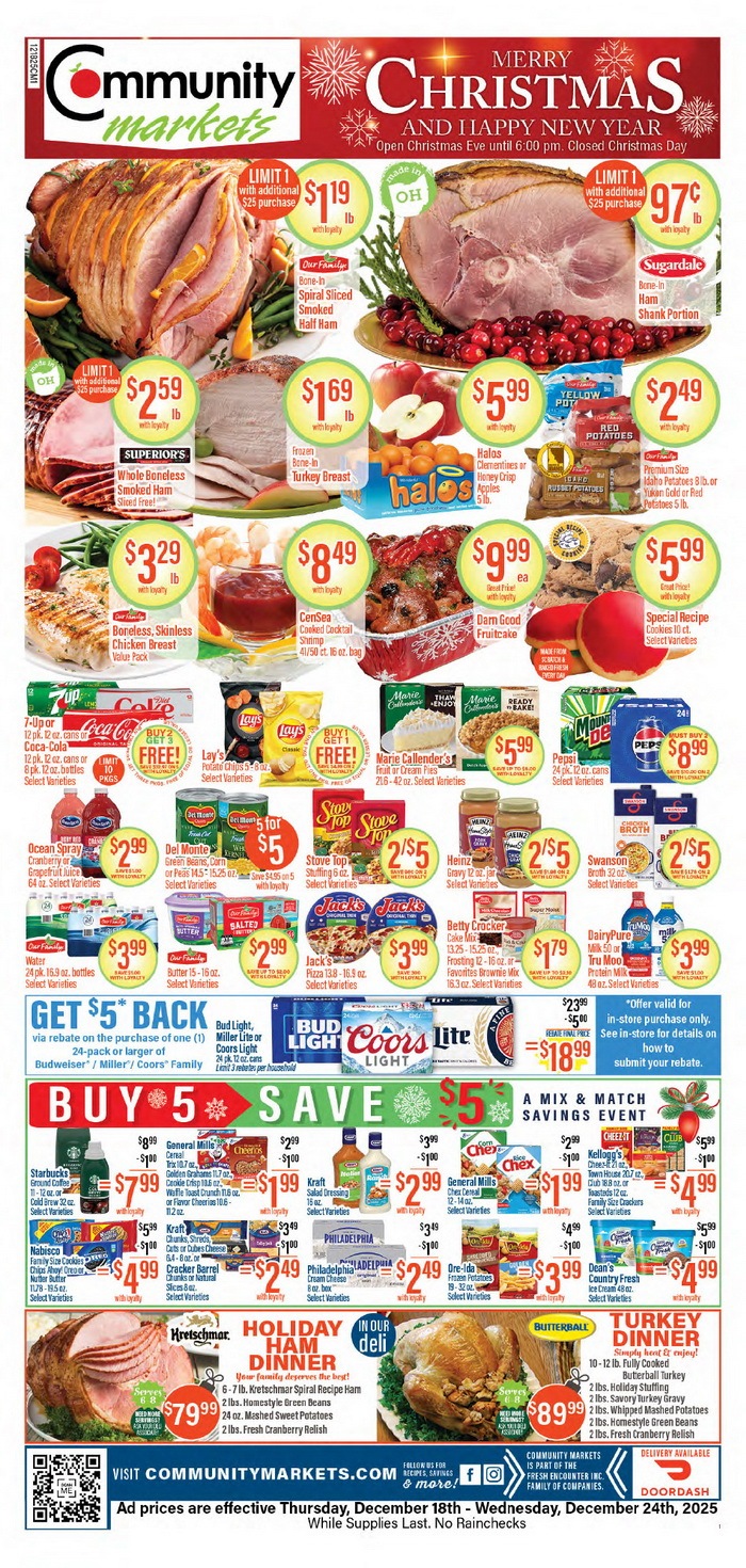 Community Markets Weekly Ad Dec 18 – Dec 24, 2025 (Christmas Promotion ...