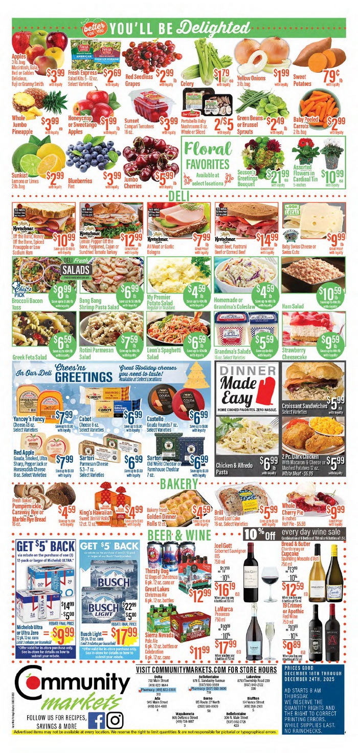 Community Markets Weekly Ad Dec 18 – Dec 24, 2025 (Christmas Promotion ...