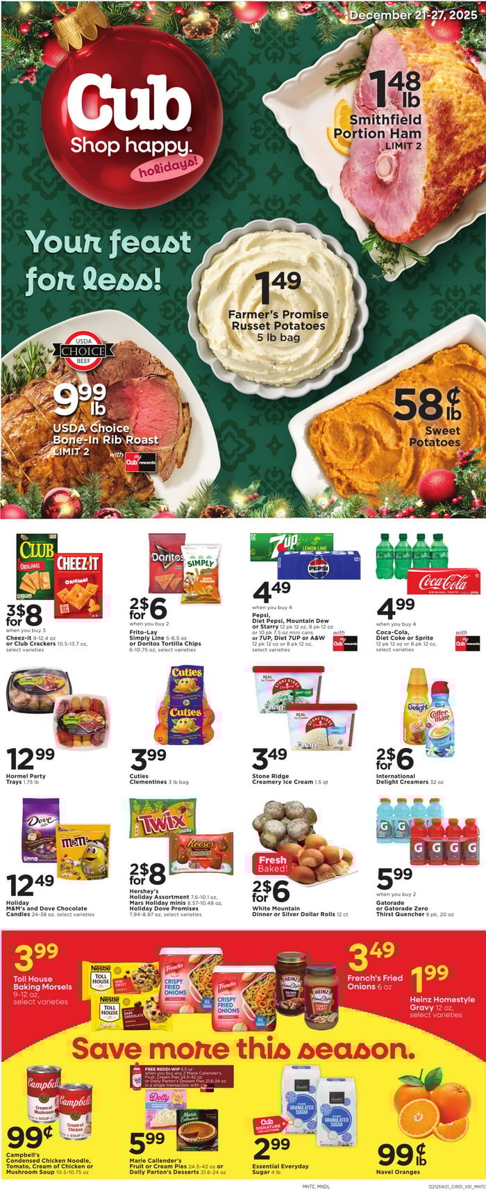 Cub Foods Weekly Ad Dec 21 – Dec 27, 2025