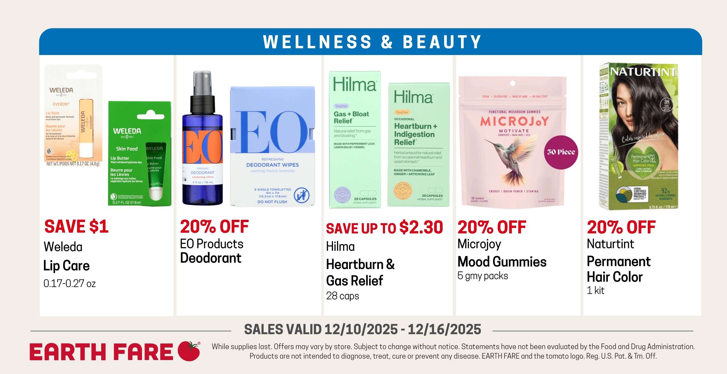 Earth Fare Weekly Ad Dec 10 – Dec 16, 2025