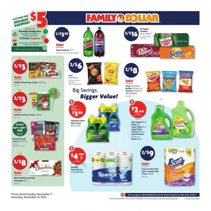 Family Dollar Weekly Ad Dec 07 – Dec 13, 2025 (Christmas Promotion ...