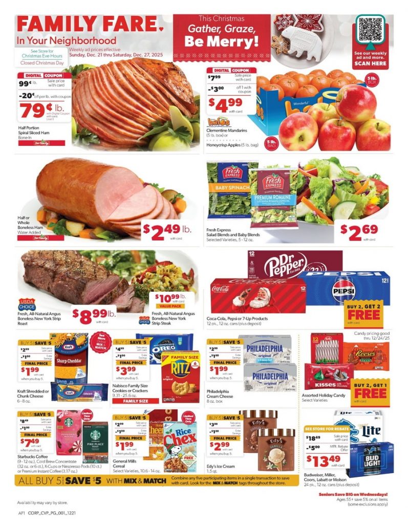 Family Fare Weekly Ad Dec 21 – Dec 27, 2025 (Christmas Promotion Included)