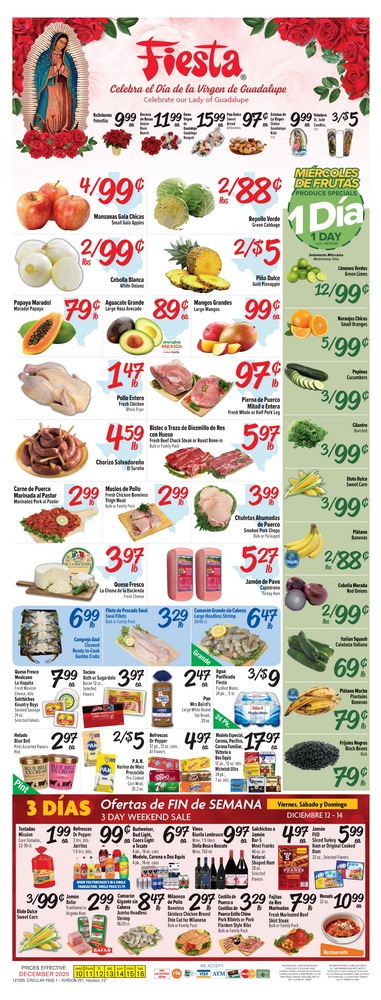 Fiesta Mart Weekly Ad Dec 10 – Dec 16, 2025