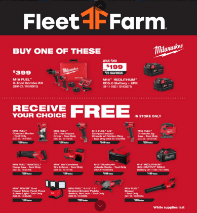 Fleet Farm Christmas Gift Guide Ad Dec 18 – Dec 24, 2025