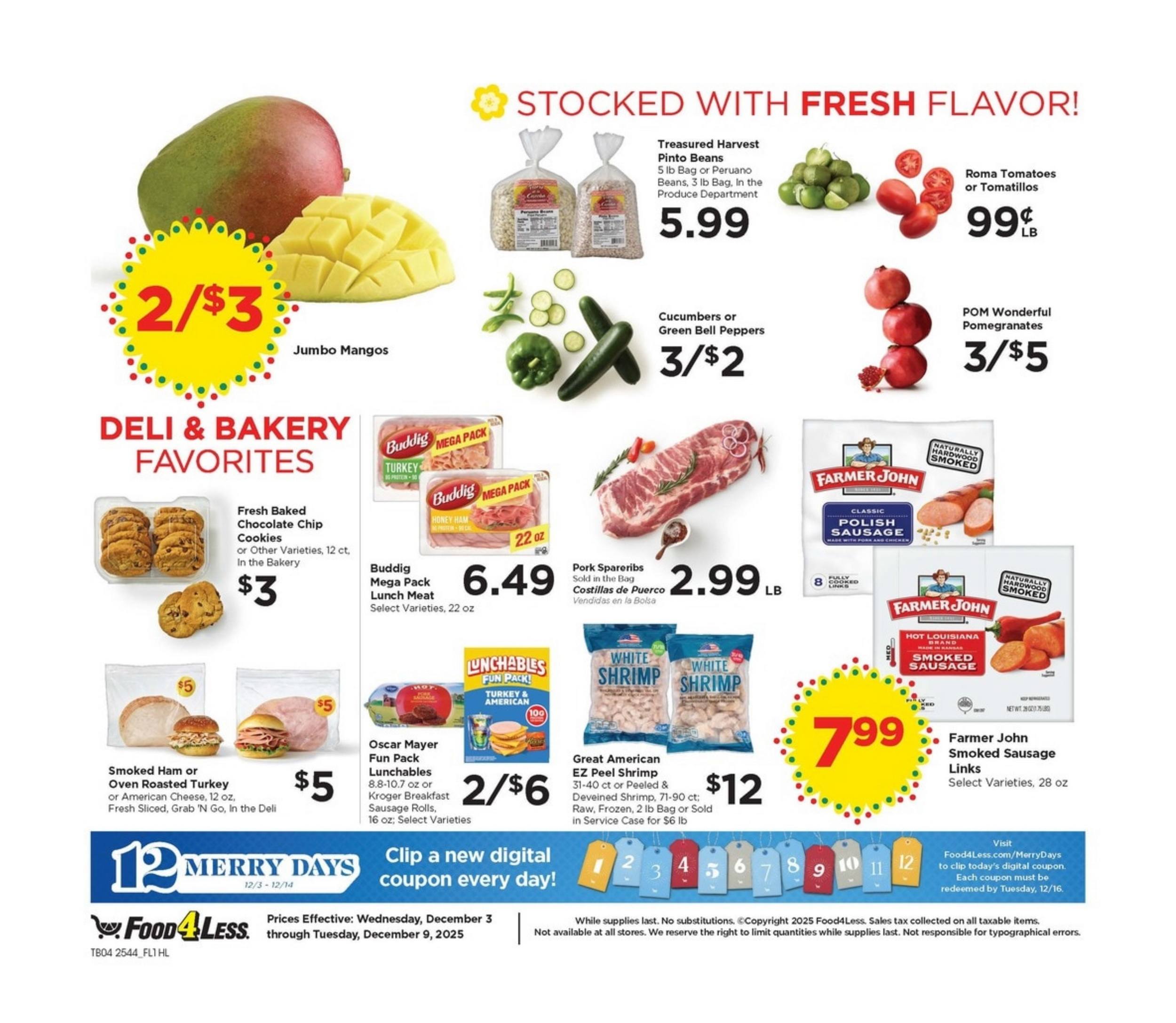Food 4 Less Weekly Ad Dec 03 – Dec 09, 2025