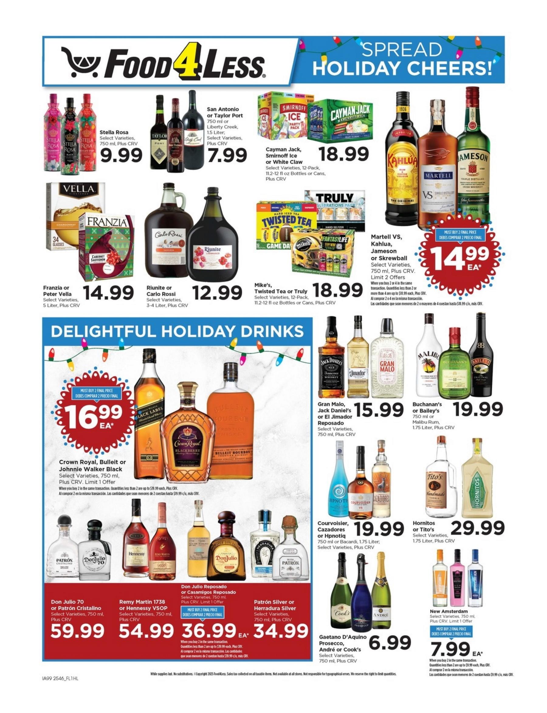 Food 4 Less Weekly Ad Dec 17 – Dec 25, 2025 (Christmas Promotion Included)