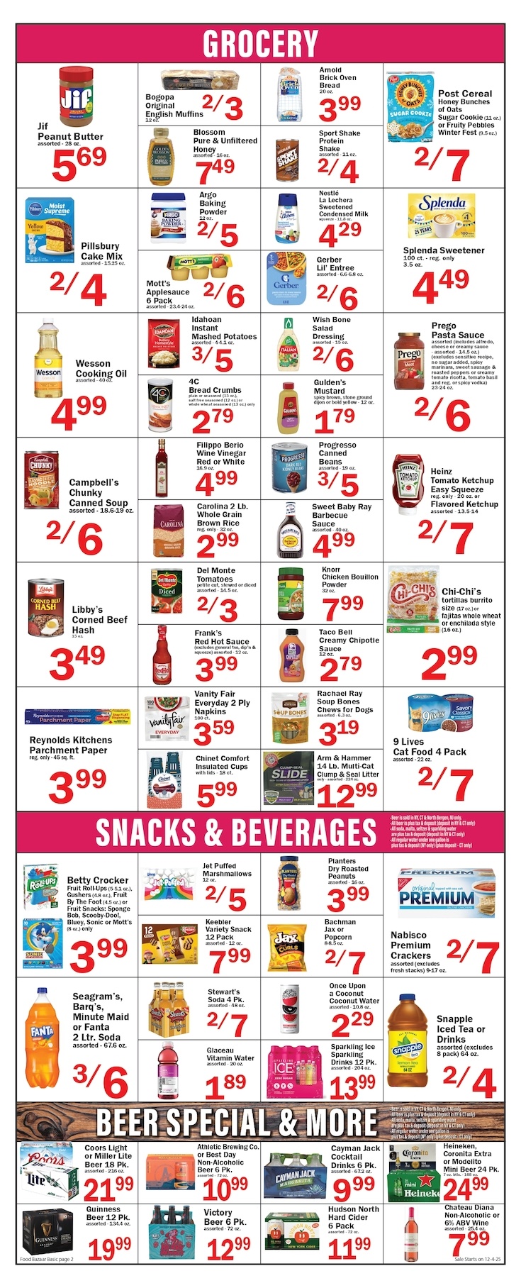Food Bazaar Weekly Ad Dec 04 – Dec 10, 2025