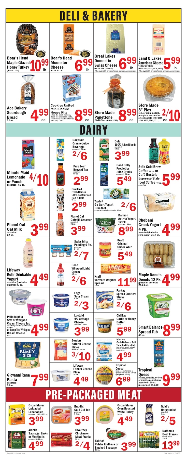 Food Bazaar Weekly Ad Dec 04 – Dec 10, 2025