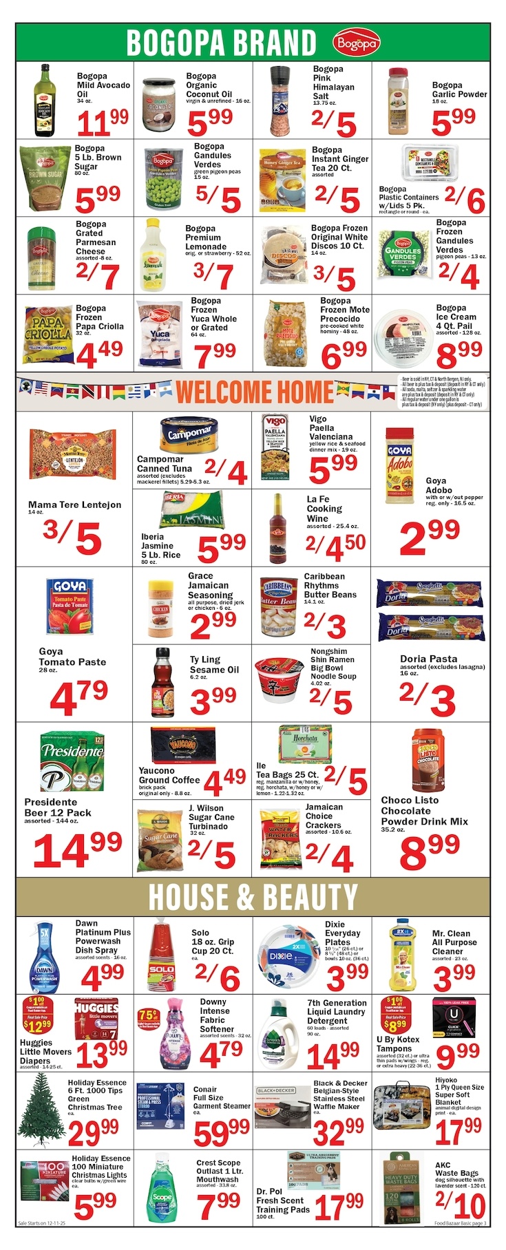 Food Bazaar Weekly Ad Dec 11 – Dec 17, 2025