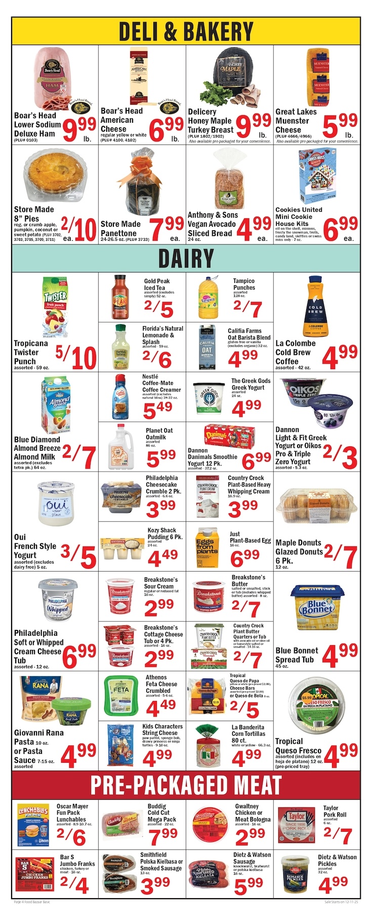 Food Bazaar Weekly Ad Dec 11 – Dec 17, 2025