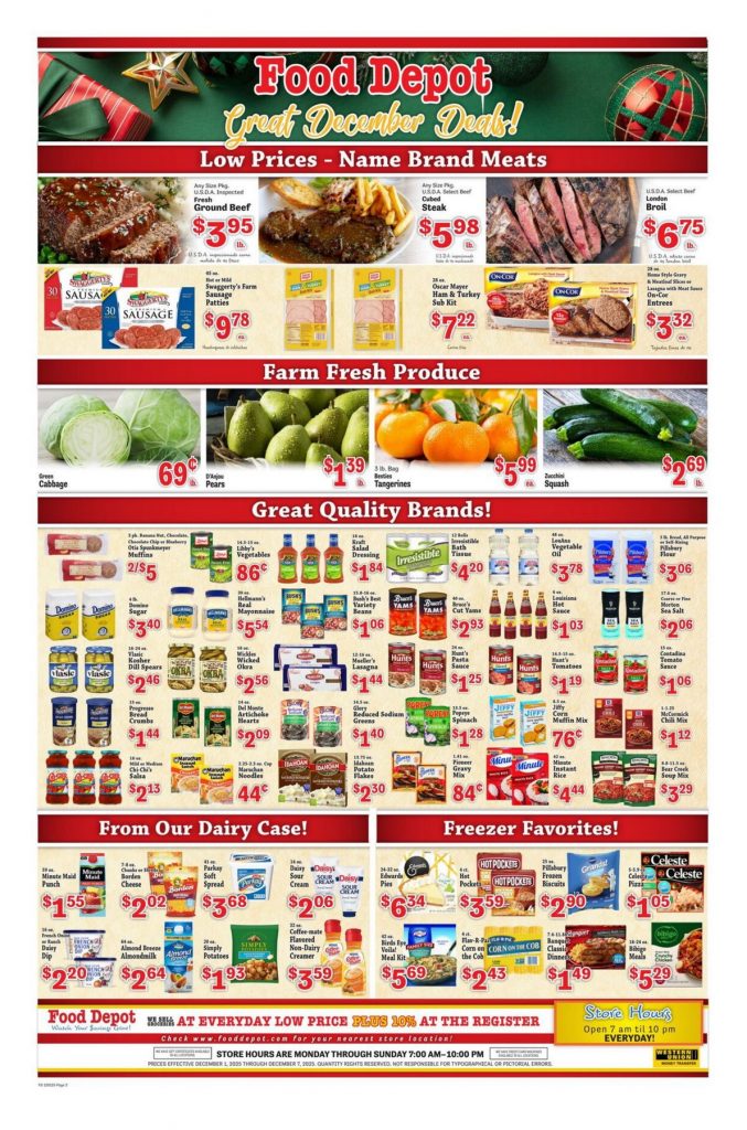 Food Depot Weekly Ad Dec 01 – Dec 07, 2025