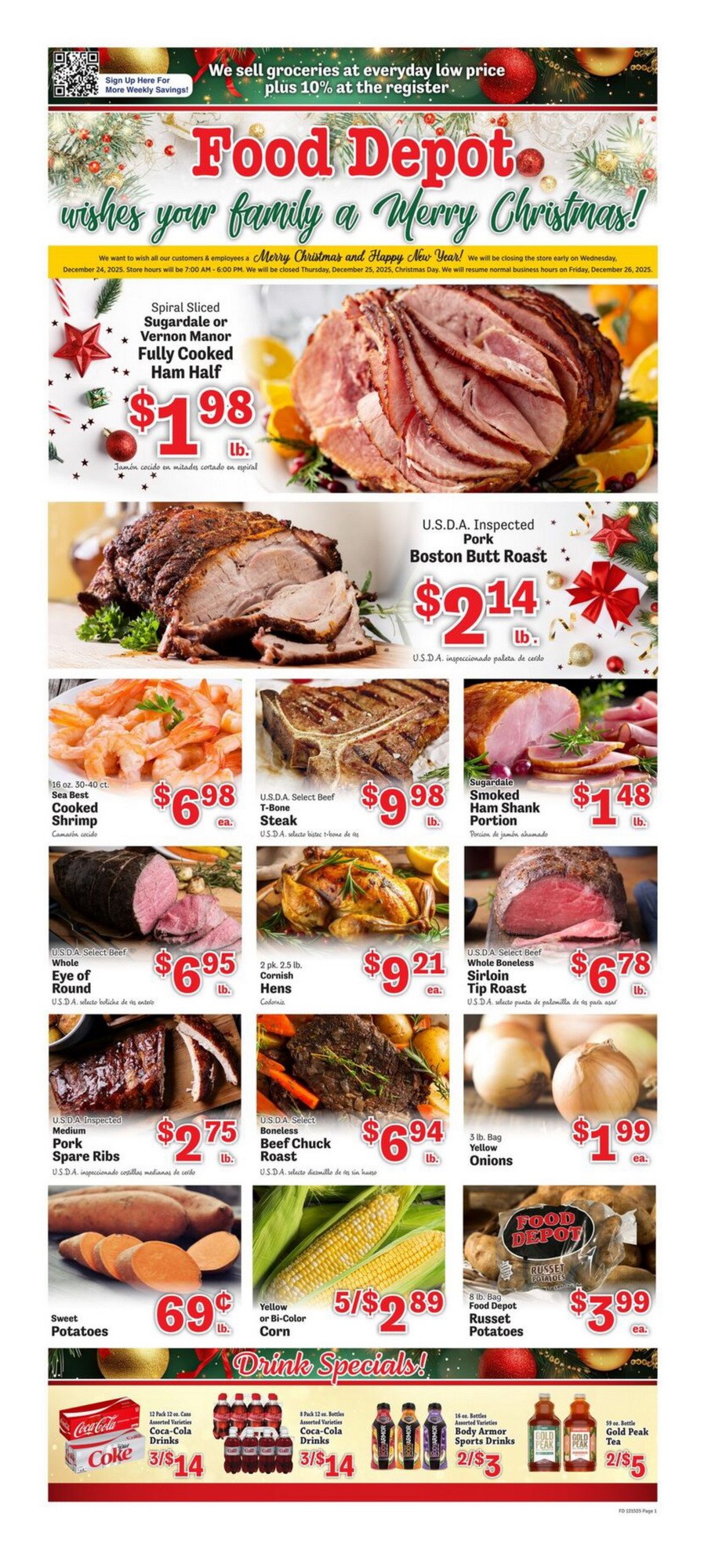 Food Depot Weekly Ad Dec 15 – Dec 28, 2025 (Christmas Promotion Included)