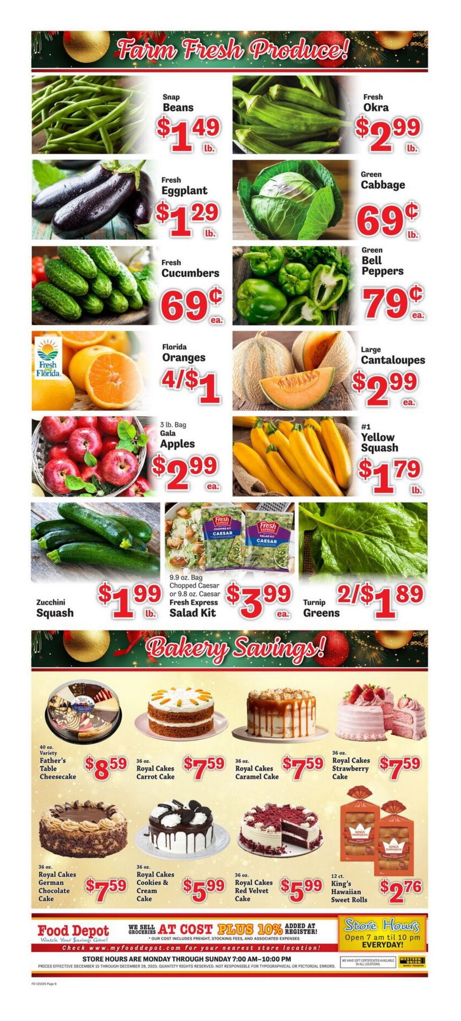 Food Depot Weekly Ad Dec 15 – Dec 28, 2025 (Christmas Promotion Included)