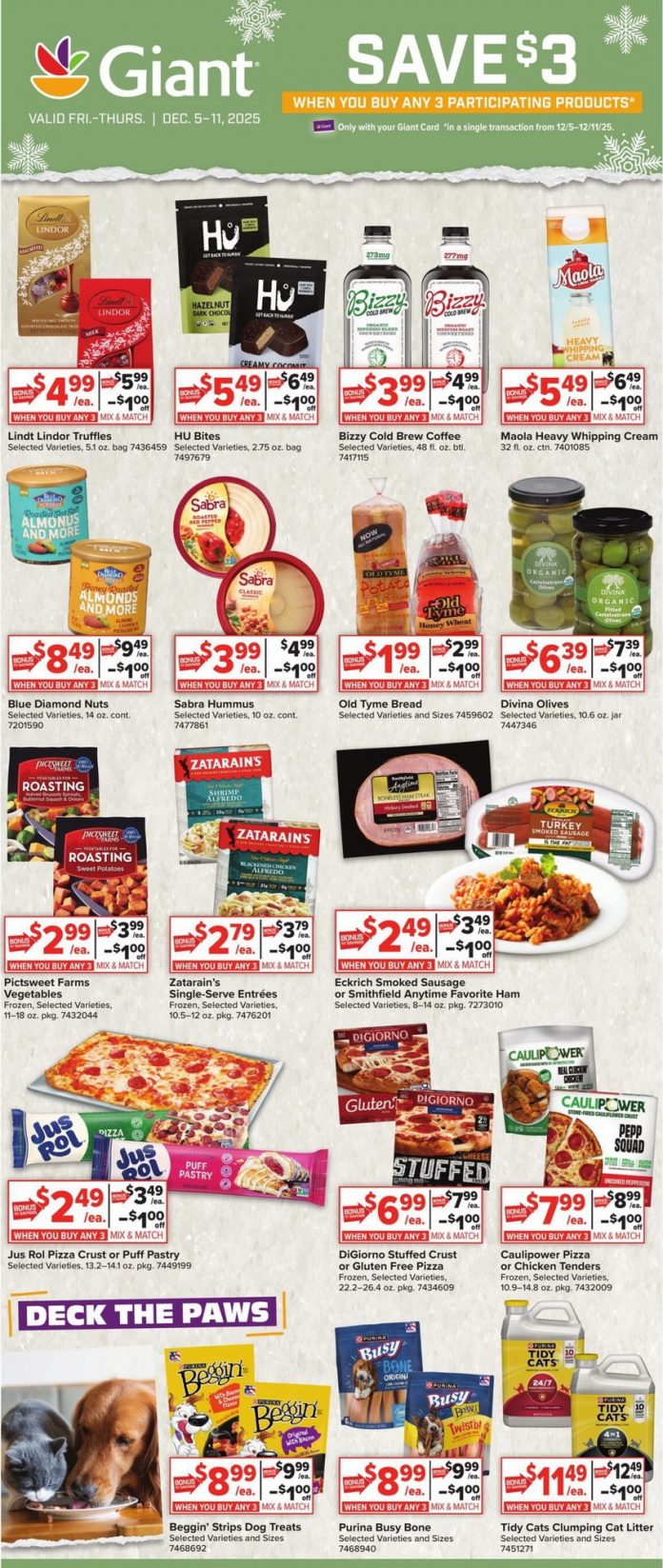Giant Food Weekly Ad Dec 05 – Dec 11, 2025