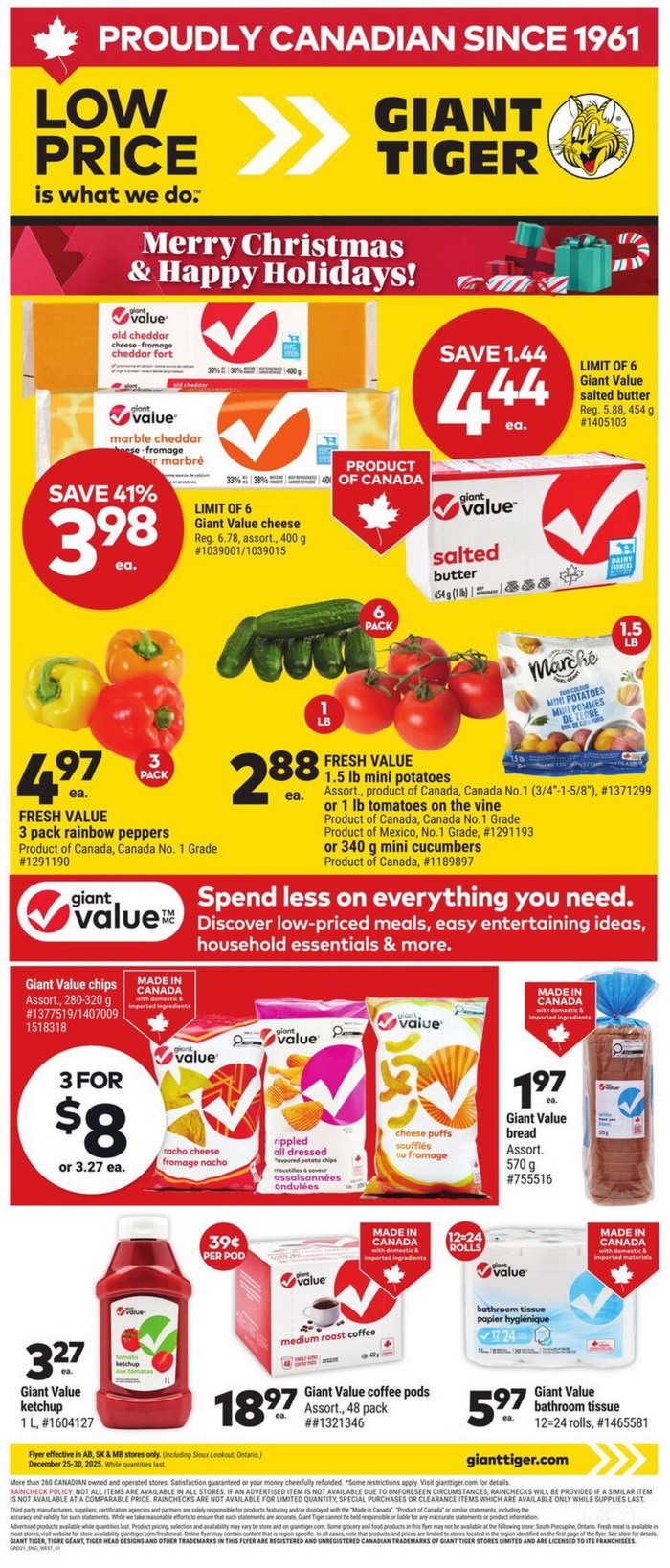 Giant Tiger Weekly Ad Dec 25 – Dec 30, 2025 (Christmas Promotion Included)