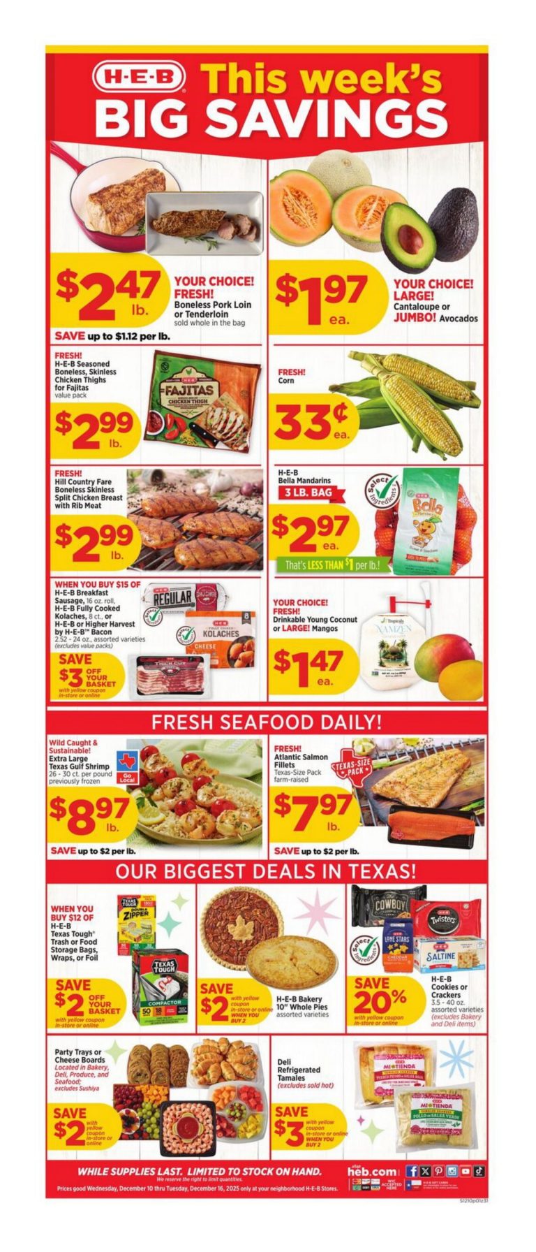 HEB Weekly Ad Dec 10 – Dec 16, 2025