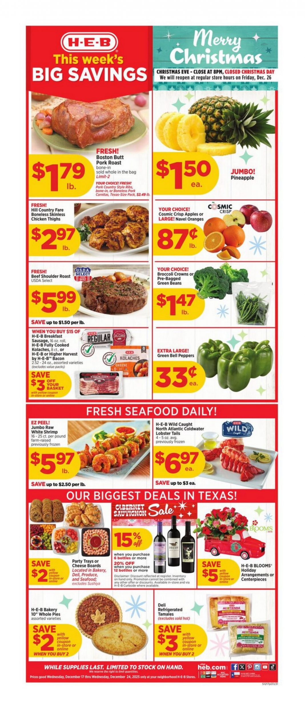 HEB Weekly Ad Dec 17 – Dec 23, 2025