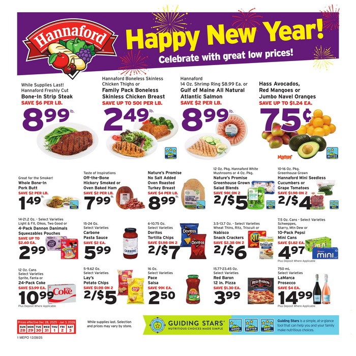 Hannaford Weekly Ad Dec 28, 2025 – Jan 03, 2026 (New Year Promotion ...