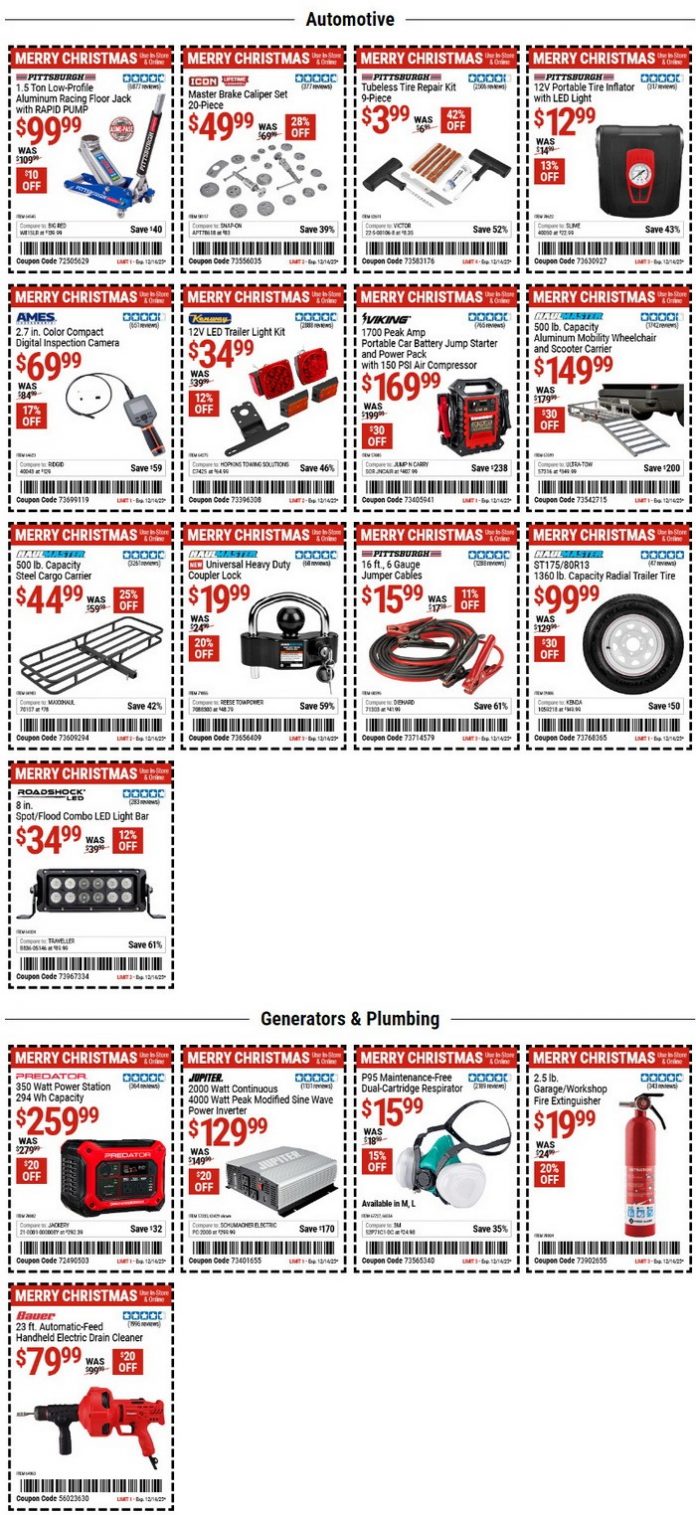 Harbor Freight Christmas Coupon Sale Dec 02 – Dec 14, 2025