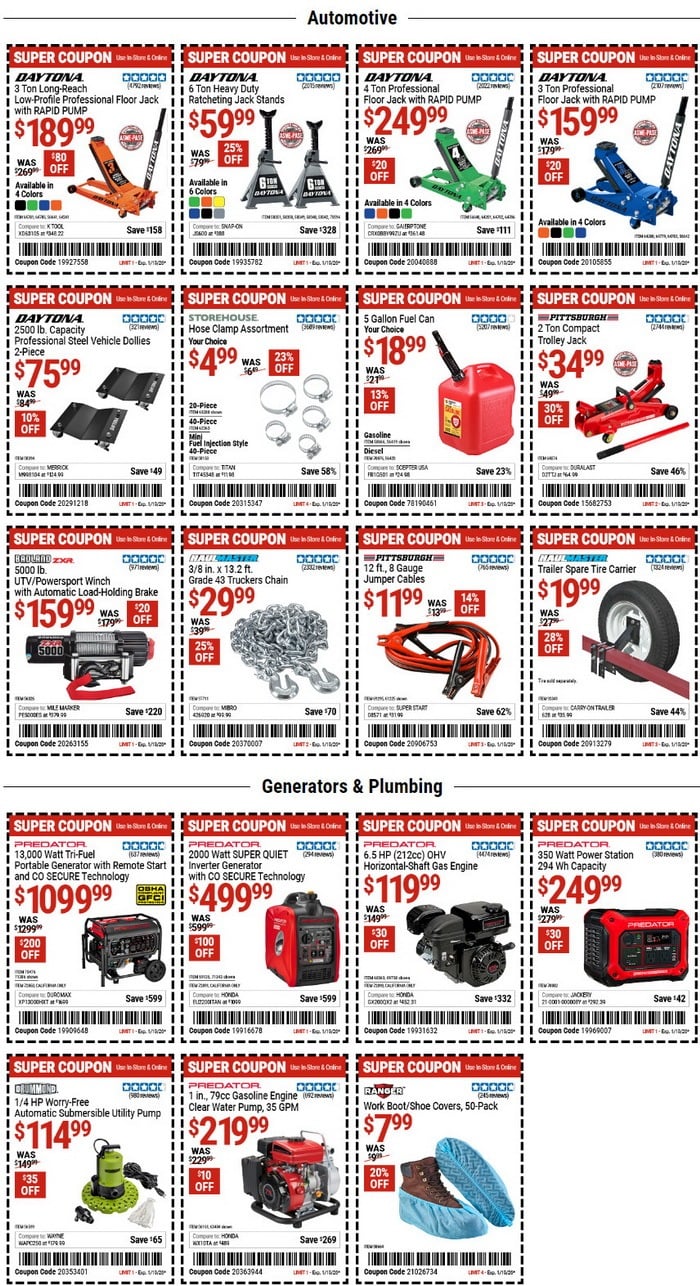 Harbor Freight New Year Coupon Sale Dec 29, 2025 – Jan 19, 2026
