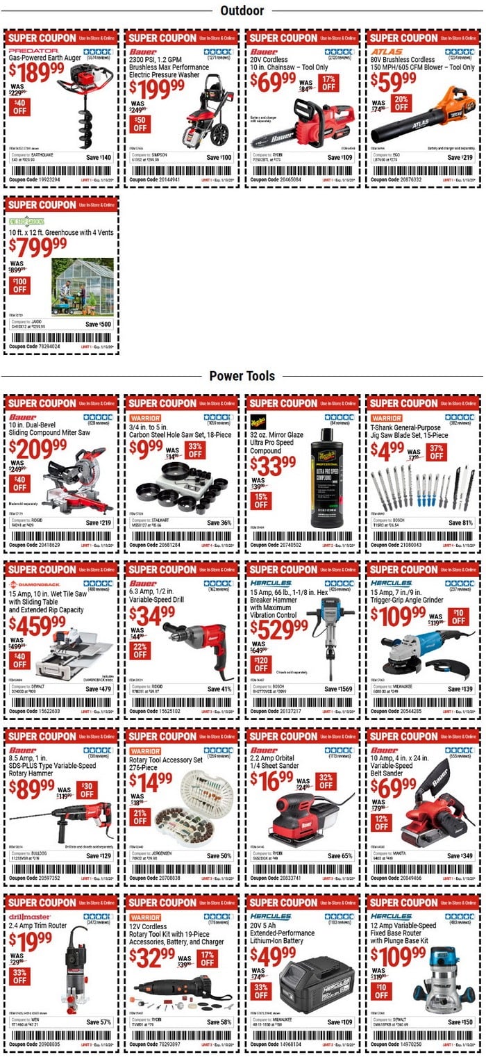 Harbor Freight New Year Coupon Sale Dec 29, 2025 – Jan 19, 2026