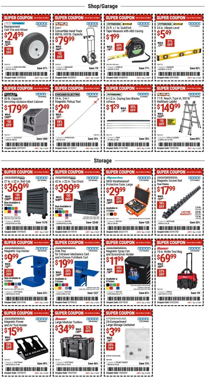 Harbor Freight New Year Coupon Sale Dec 29, 2025 – Jan 19, 2026