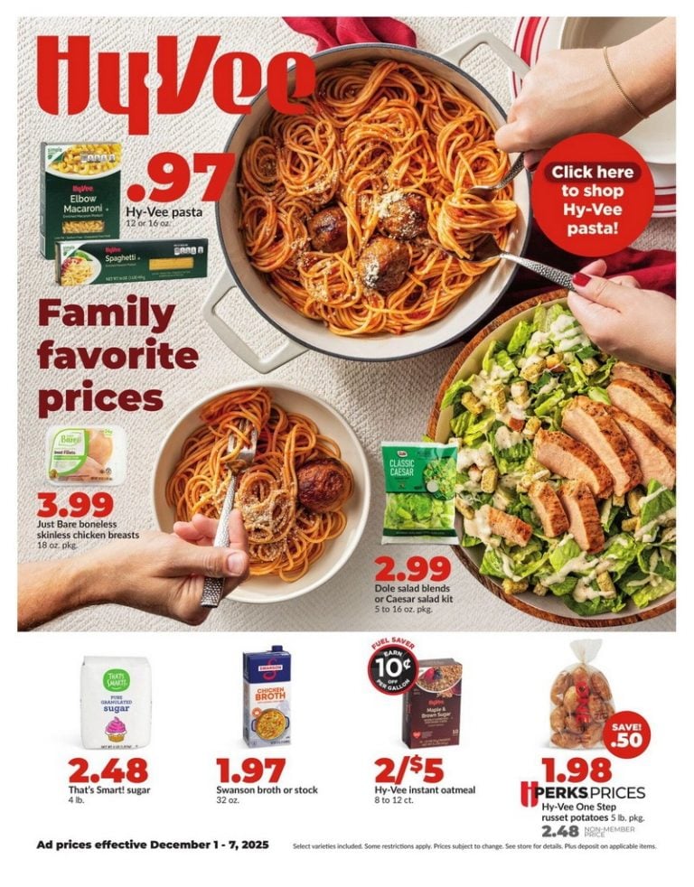 Hy-Vee Weekly Ad Dec 01 – Dec 07, 2025