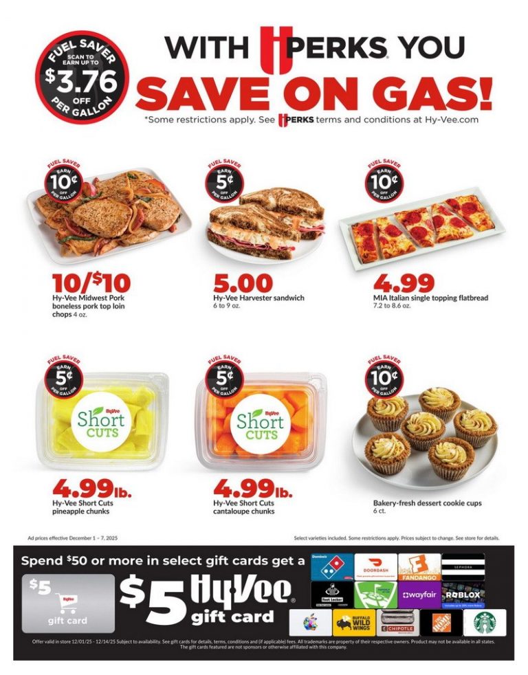 Hy-Vee Weekly Ad Dec 01 – Dec 07, 2025