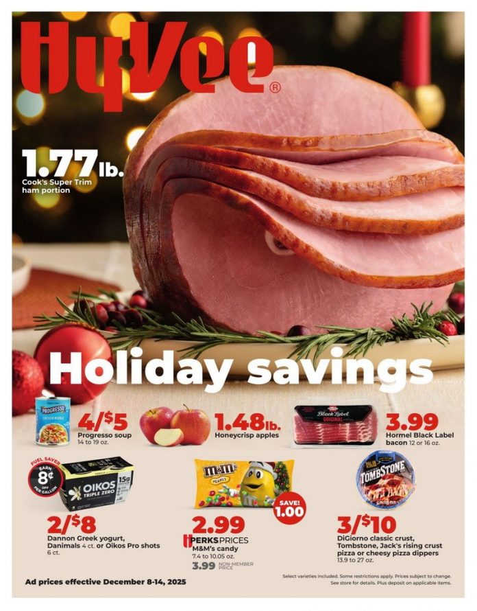 Hy-Vee Weekly Ad Dec 08 – Dec 14, 2025 (Christmas Promotion Included)