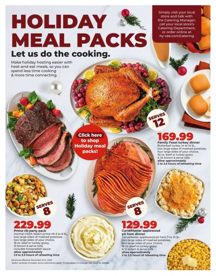 Hy-Vee Weekly Ad Dec 08 – Dec 14, 2025 (Christmas Promotion Included)