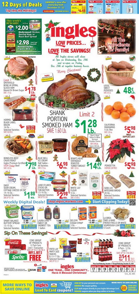 Ingles Weekly Ad Dec 17 – Dec 24, 2025