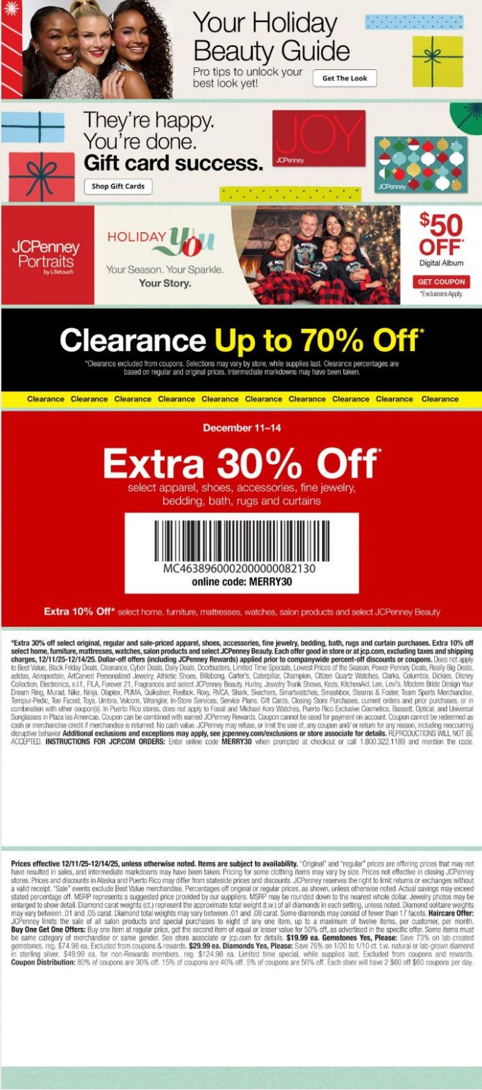 JCPenney Store Ad Dec 11 – Dec 14, 2025