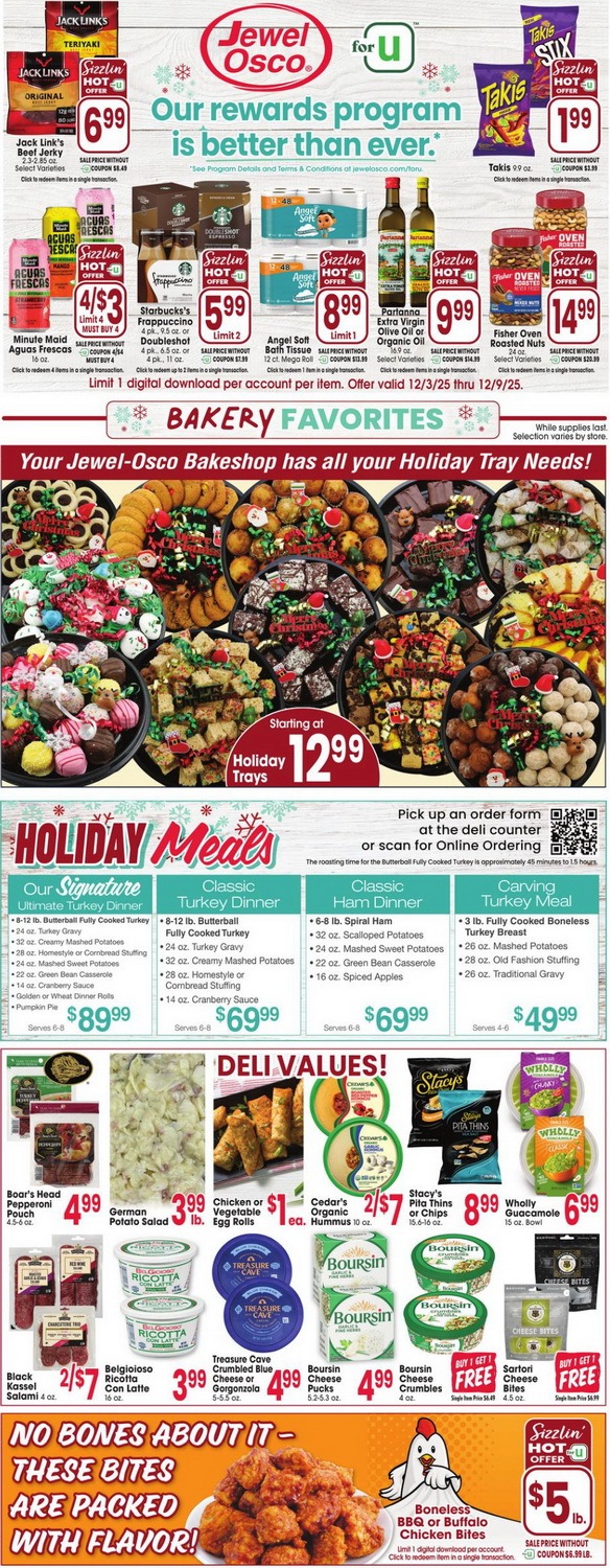 Jewel Osco Weekly Ad Dec 03 – Dec 09, 2025 (Christmas Promotion Included)