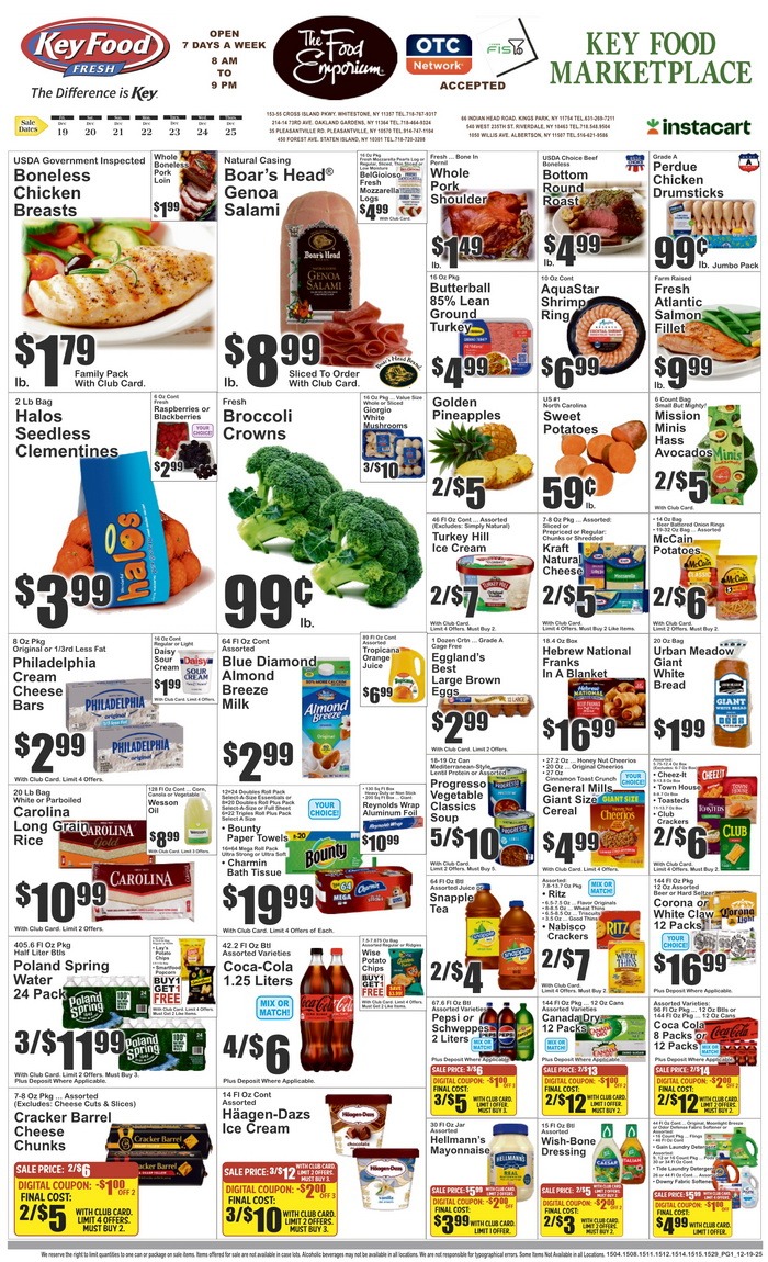 Key Food Weekly Ad Dec 19 – Dec 25, 2025